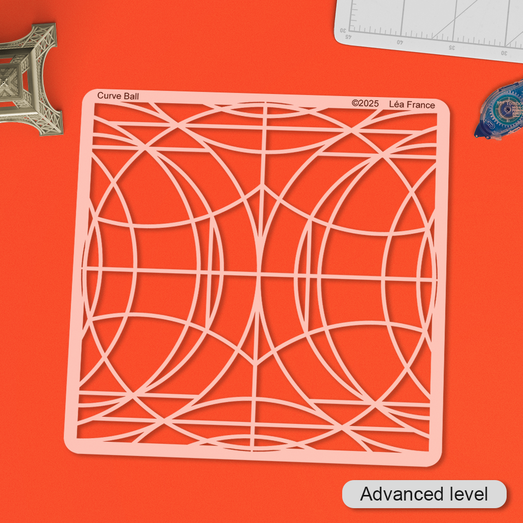 Curve Ball Léa France® Stencil