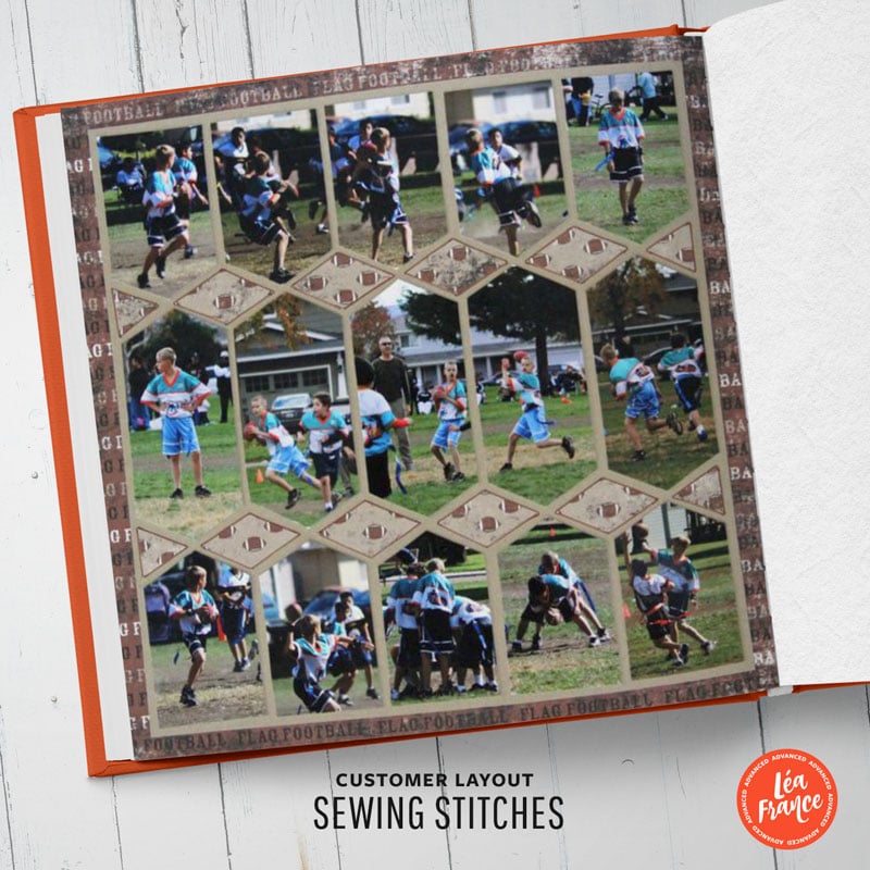 Sewing Stitches - Seasonal Léa France® Stencil