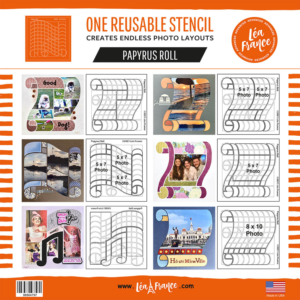 Papyrus Roll Léa France® Stencil