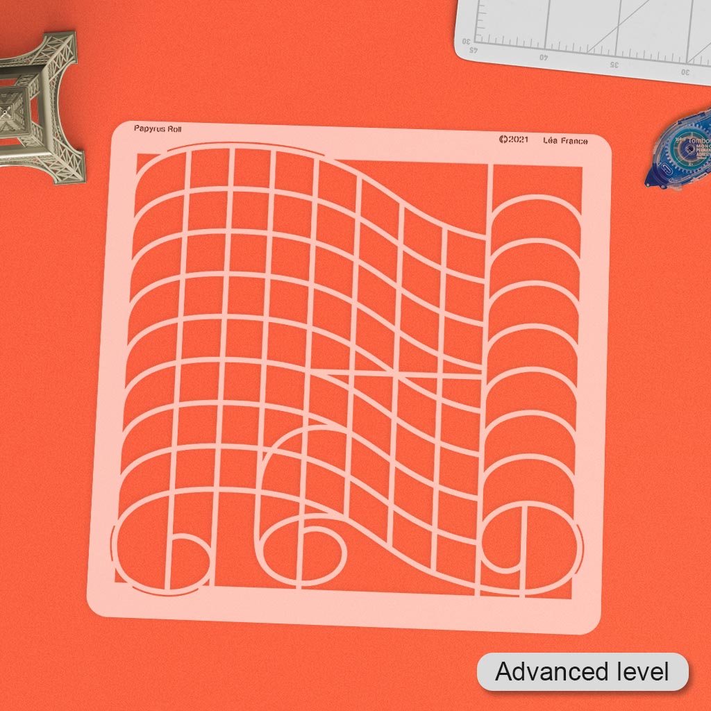Papyrus Roll Léa France® Stencil